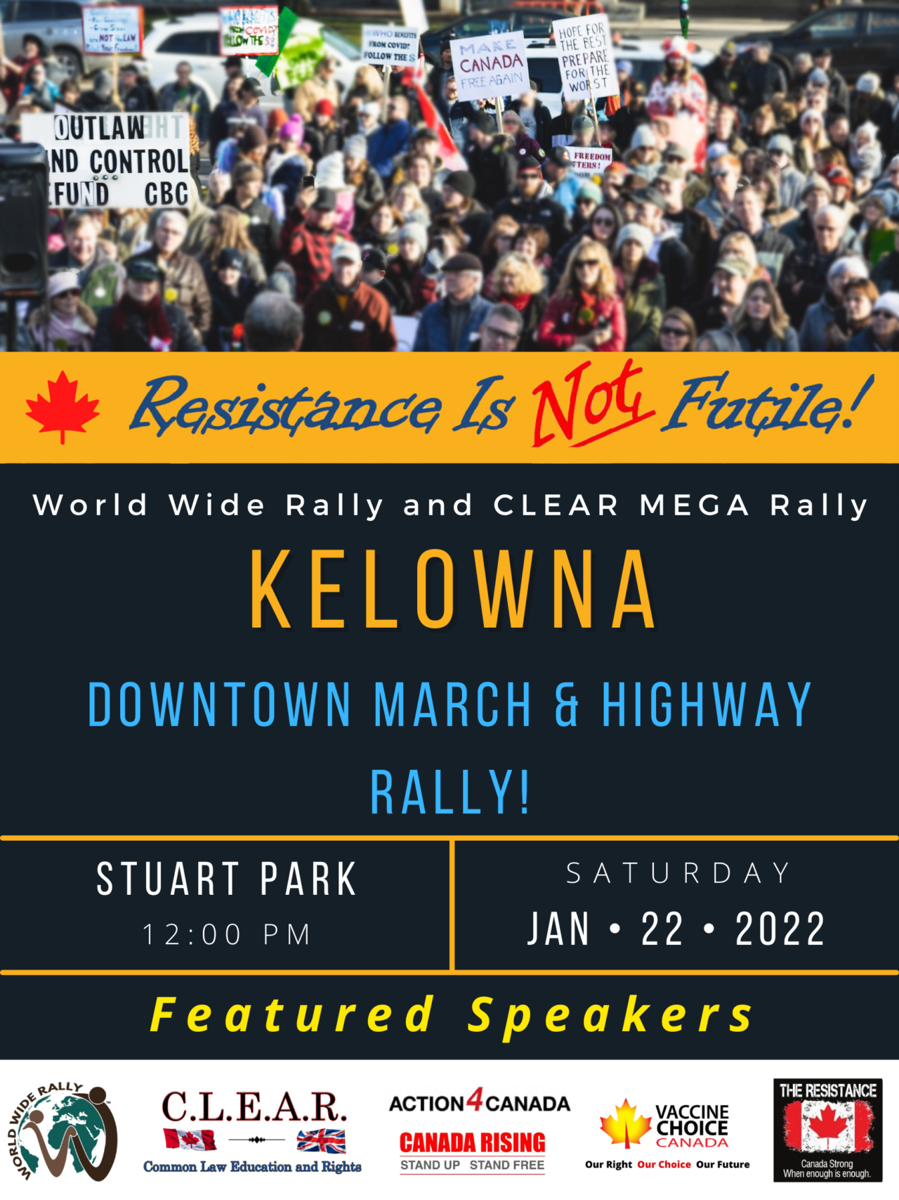 Clear Mega Rally Jan 22, 2022 | Action4Canada