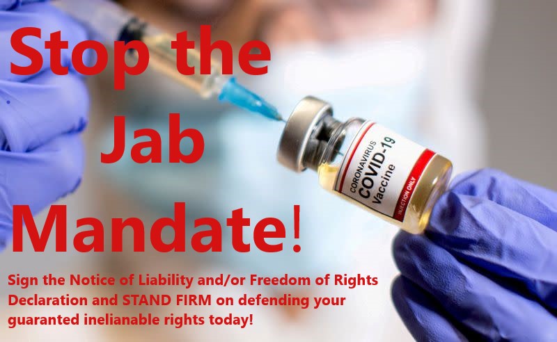 weekly action – stop the jab mandate machine! | Action4Canada